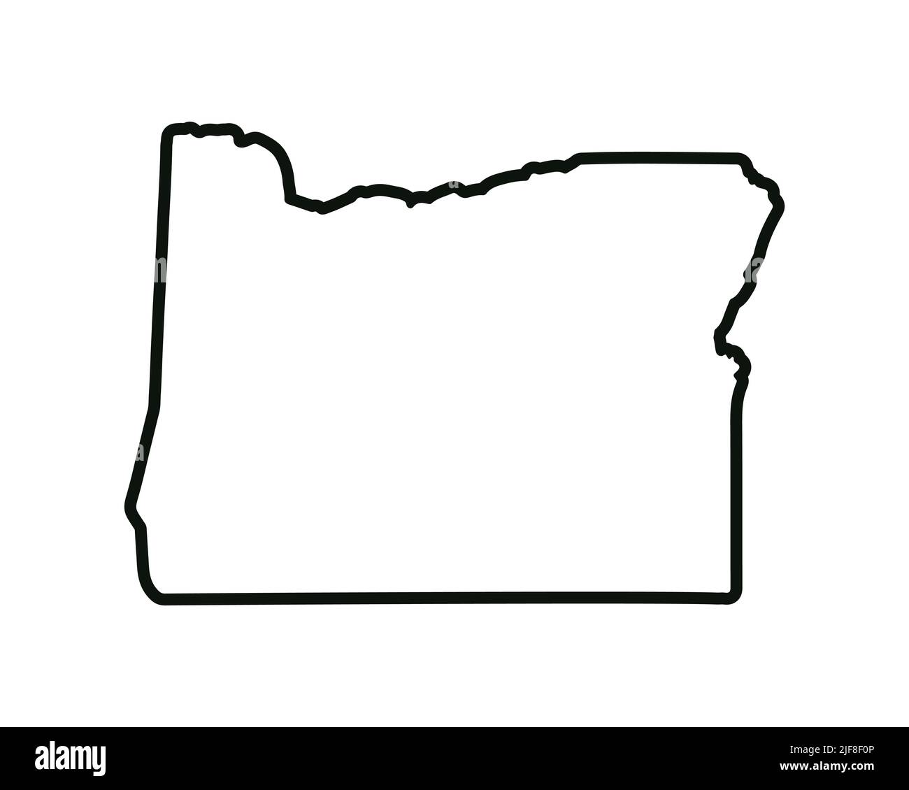 Map oregon area Stock Vector Images - Alamy
