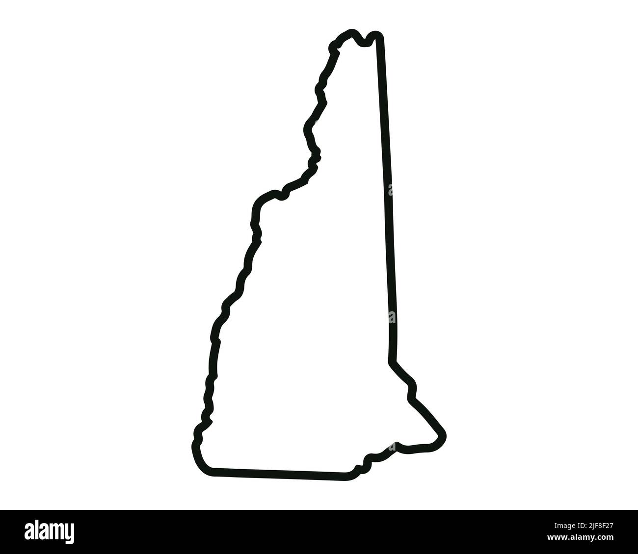 New hampshire state map hi-res stock photography and images - Alamy