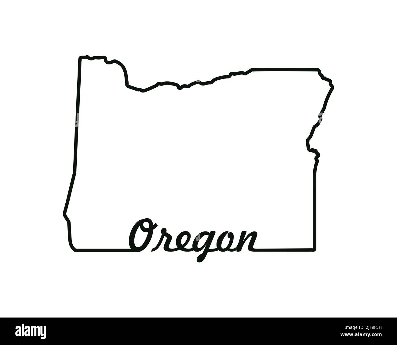 Oregon land use map Stock Vector Images - Alamy