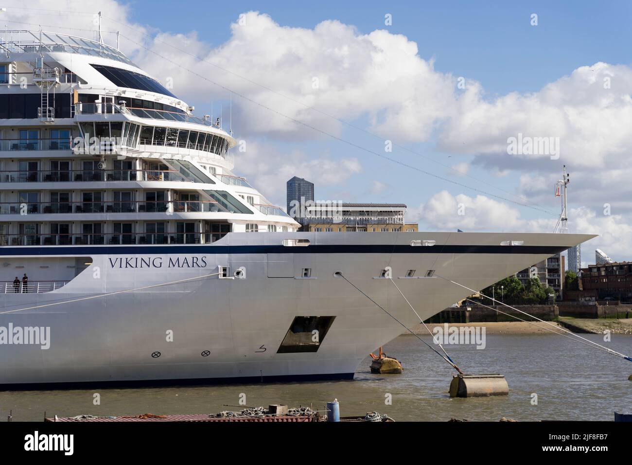 London UK, 26th June 2022. Viking Mars cruise ship to leave tonight ...