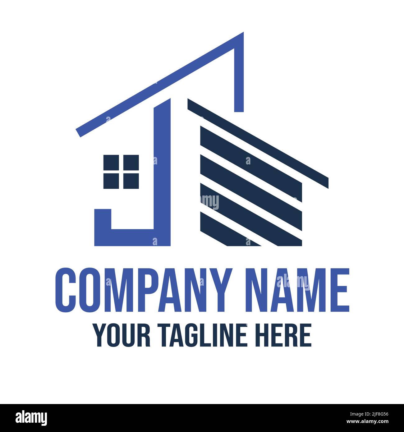 Home logo design letter J is designed to be a symbol or Icon of the ...