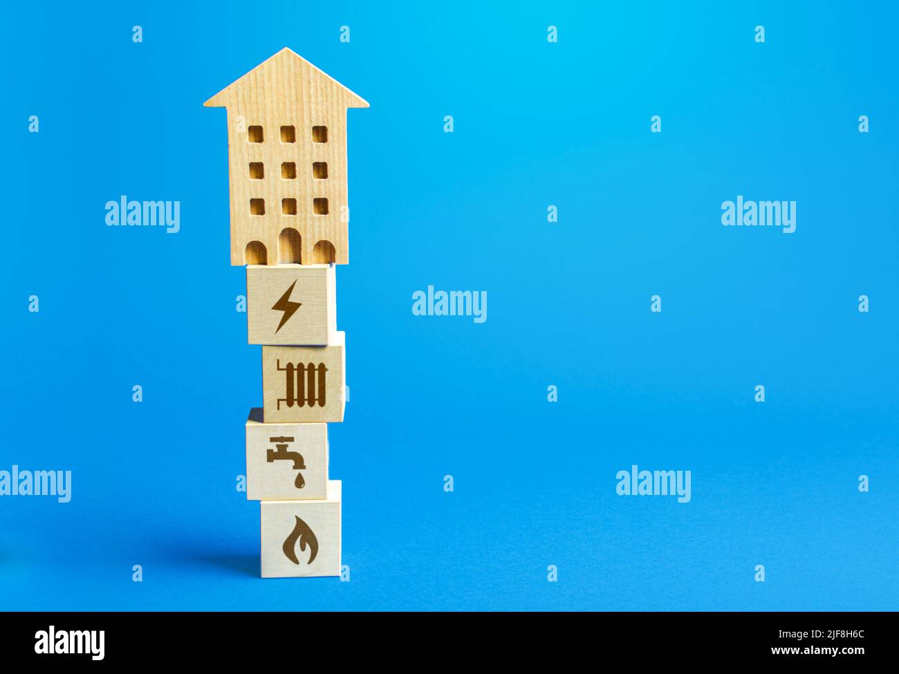 House stands on amenities and services. Electricity, heating, water and ...
