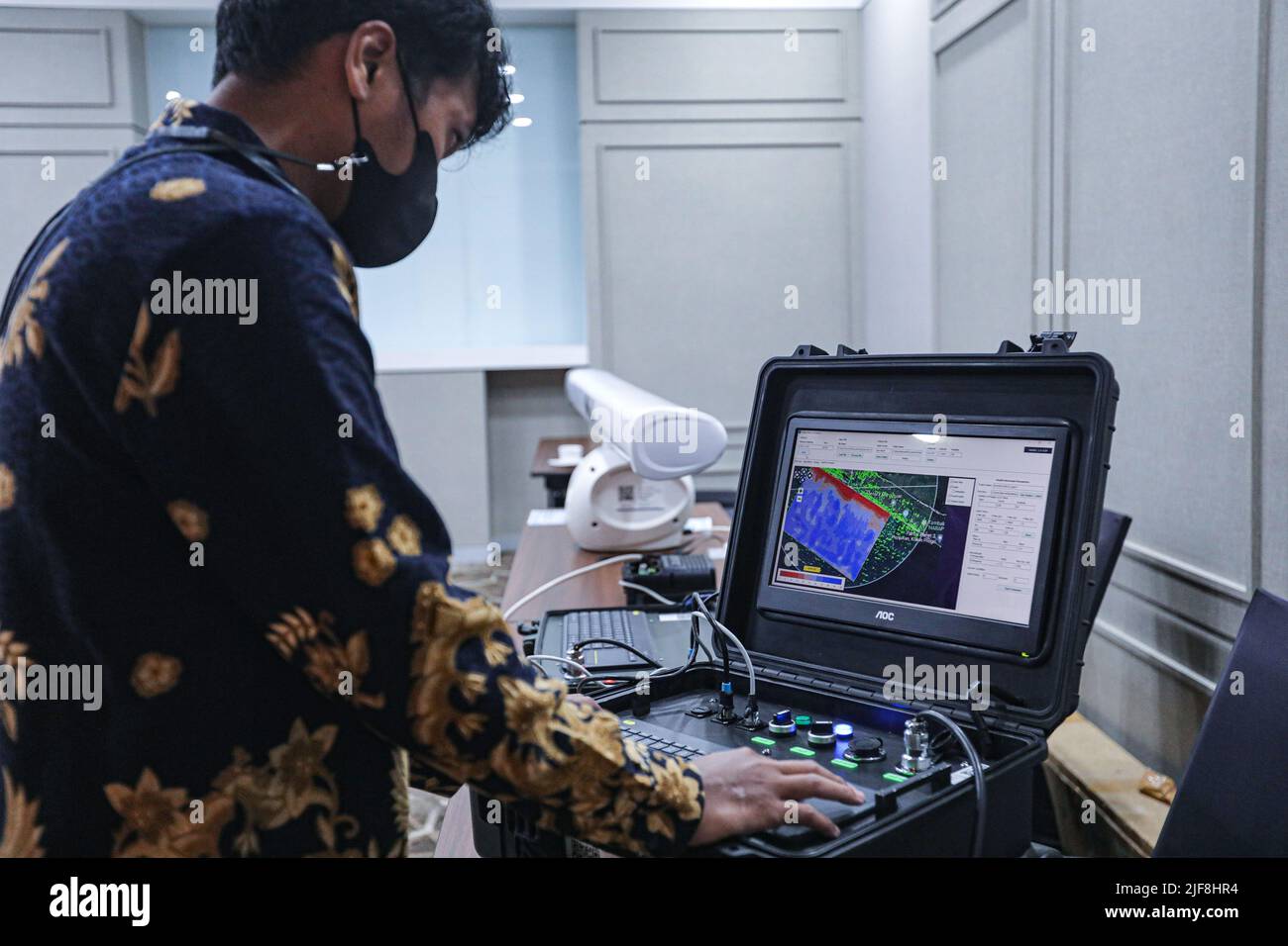 Bandung, West Java, Indonesia. 30th June, 2022. Researchers simulated a ...