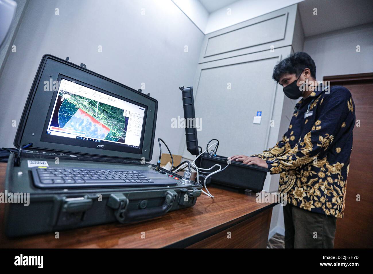 Bandung, West Java, Indonesia. 30th June, 2022. Researchers simulated a ...