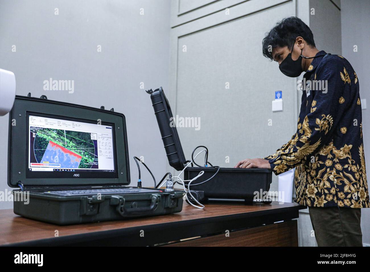 Bandung, West Java, Indonesia. 30th June, 2022. Researchers simulated a ...