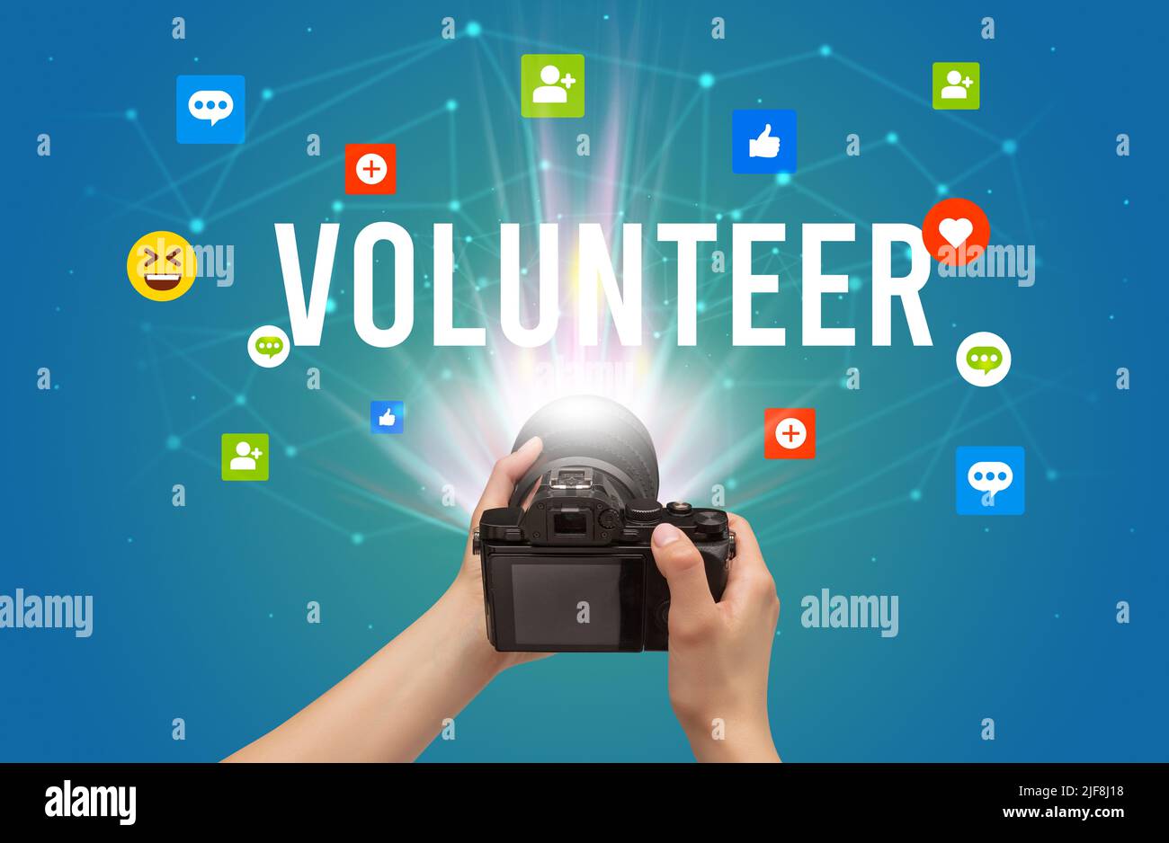 Using camera to capture social media content Stock Photo - Alamy