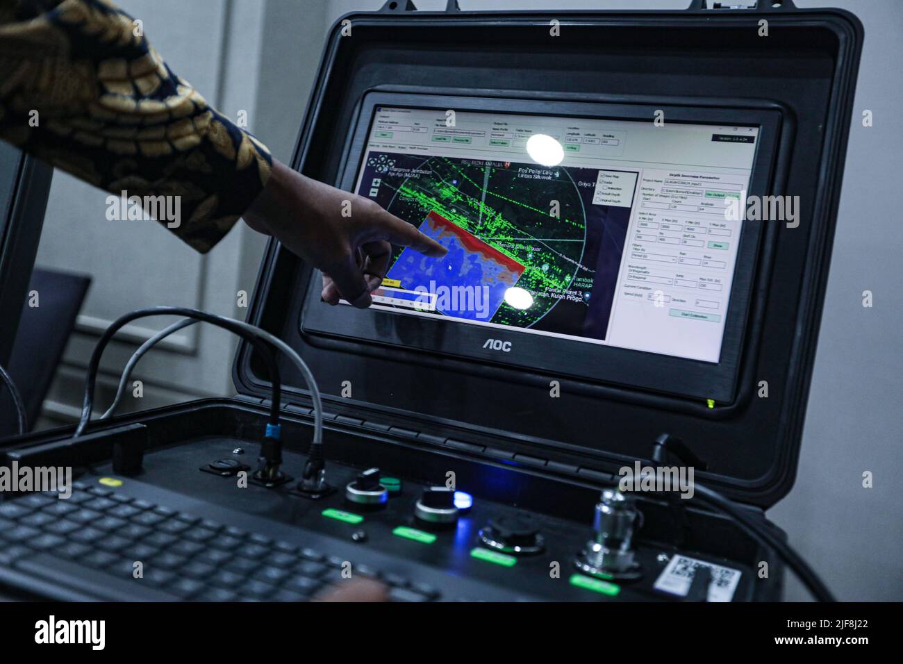 Bandung, West Java, Indonesia. 30th June, 2022. Researchers simulated a ...