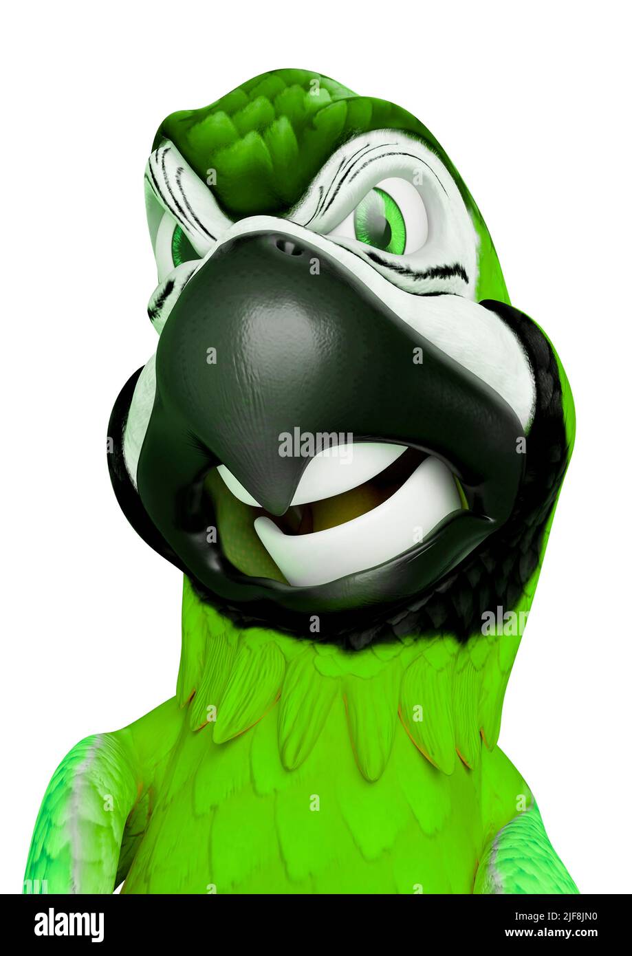 parrot cartoon is angry. This guy in clipping path is very useful for ...