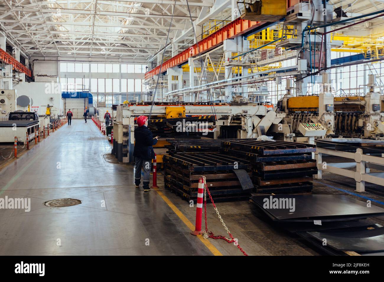 Modern metalworking factory production line Stock Photo - Alamy