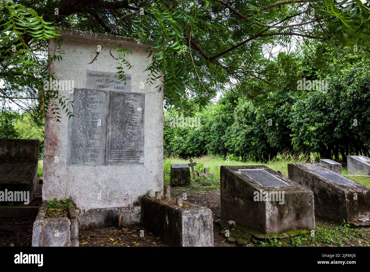 ARMERO, COLOMBIA - MAY, 2022: Symbolic tombs built in memory of ...
