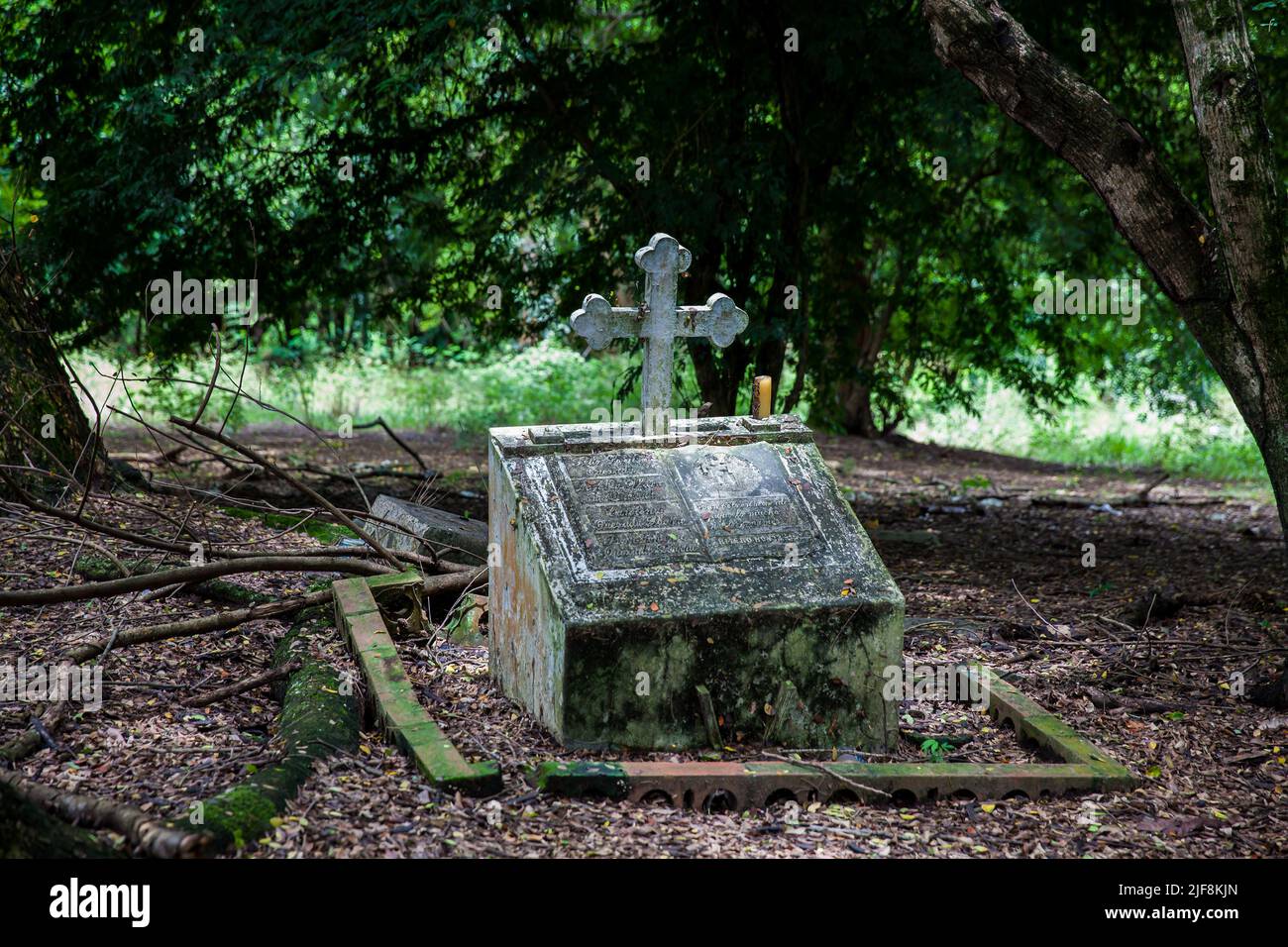 ARMERO, COLOMBIA - MAY, 2022: Symbolic tombs built in memory of ...