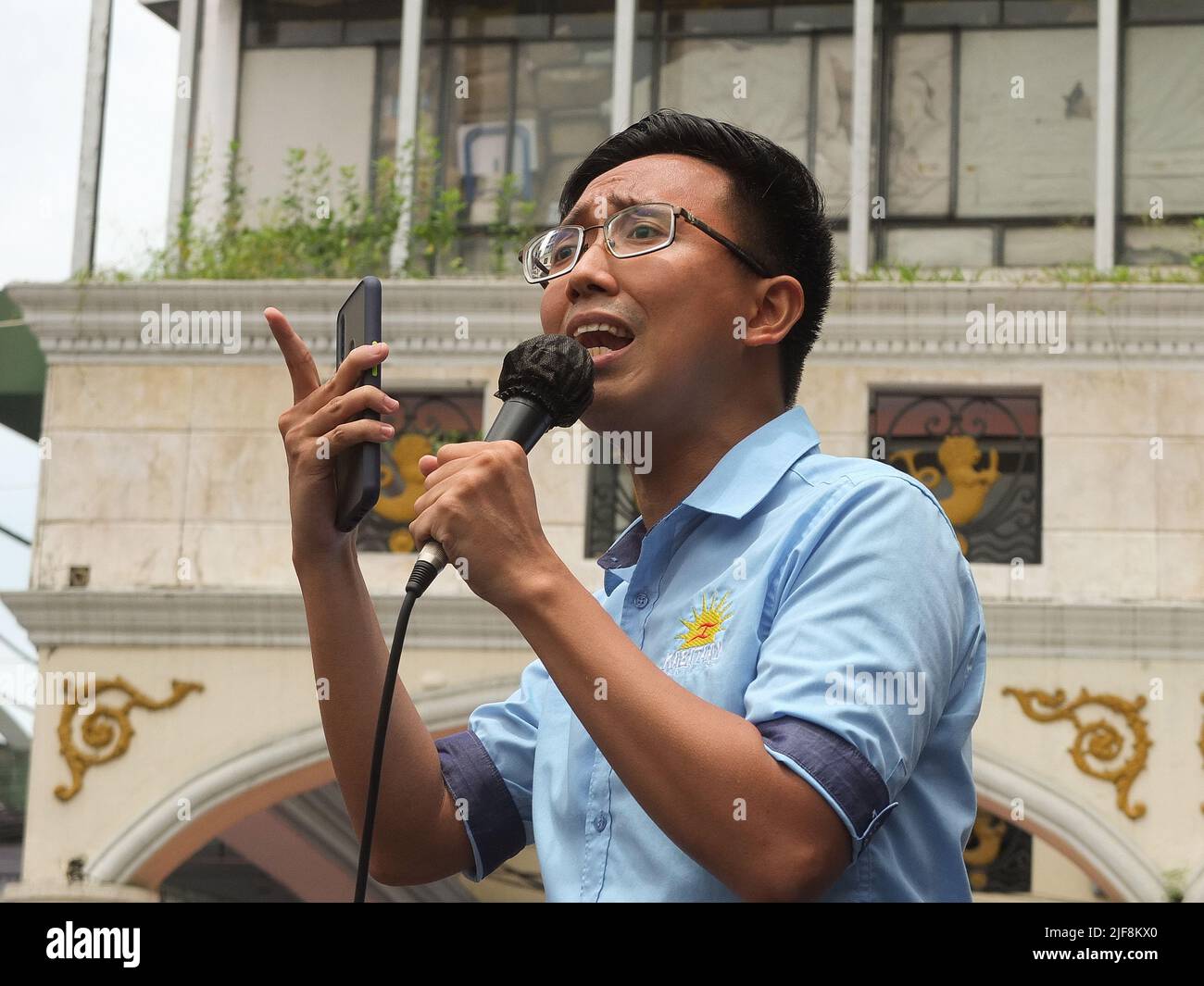 Manila, Philippines. 30th June, 2022. National President of Kabataan ...