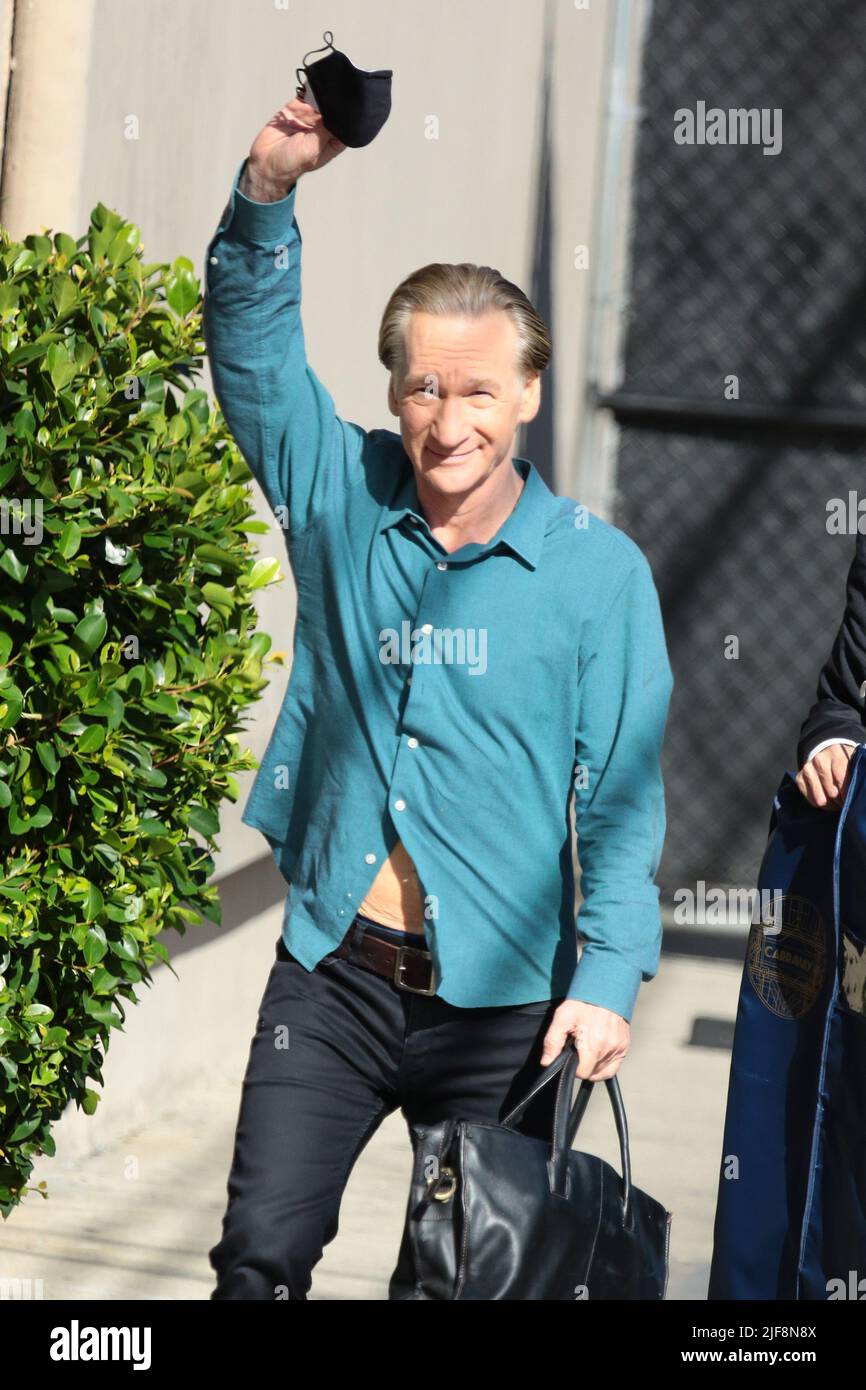 Hannah Waddingham and Bill Maher seen at Jimmy Kimmel Live in Hollywood ...
