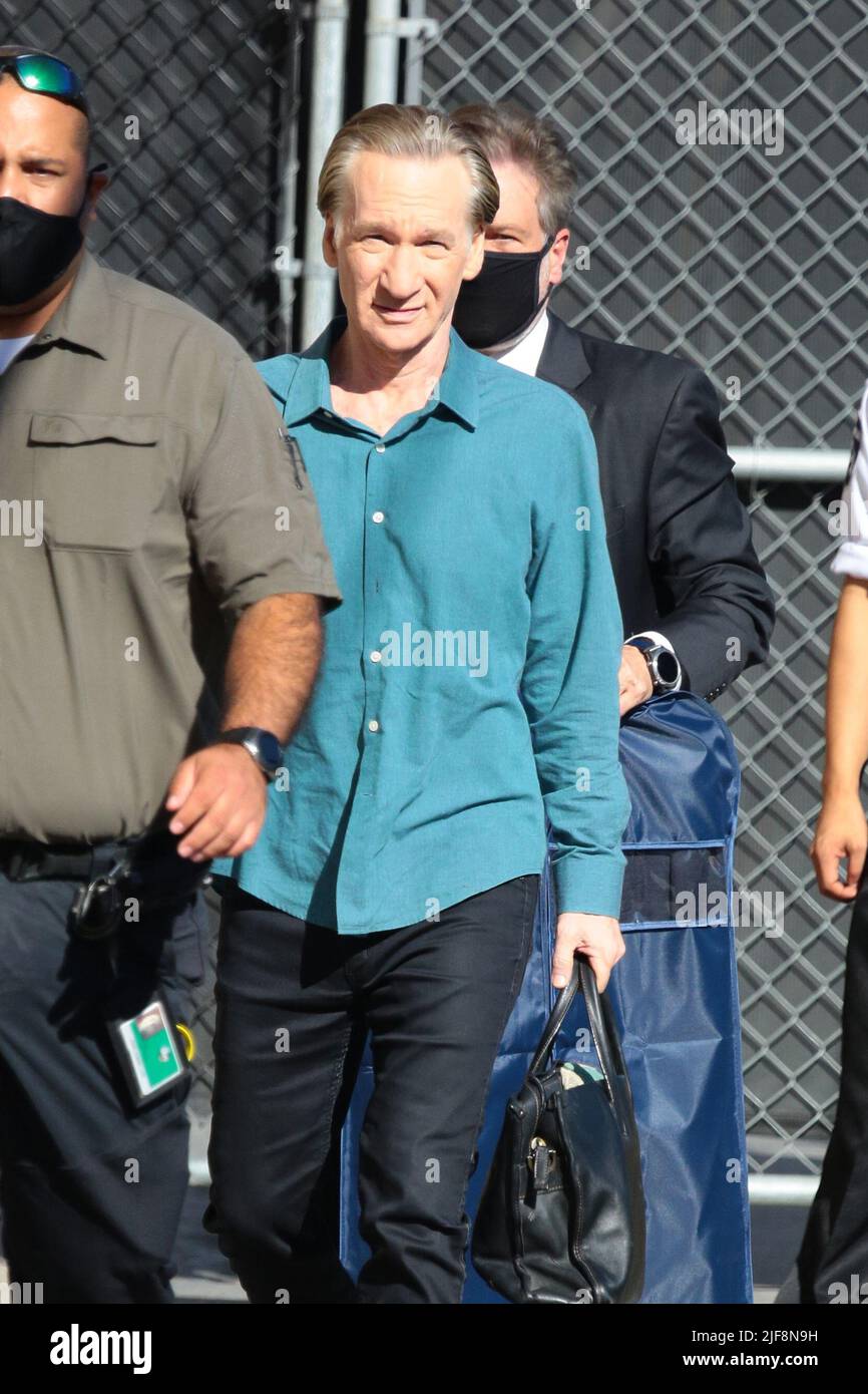 Hannah Waddingham and Bill Maher seen at Jimmy Kimmel Live in Hollywood ...