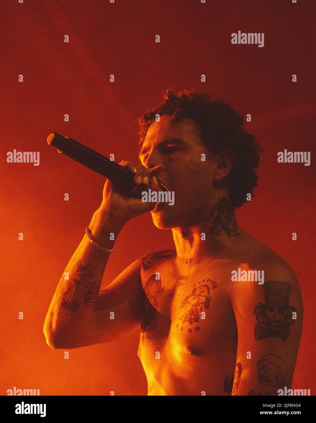 30/06/2022 - British rapper SLOWTHAI performing live at Circolo ...