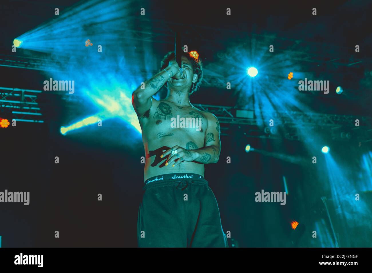 30/06/2022 - British rapper SLOWTHAI performing live at Circolo ...