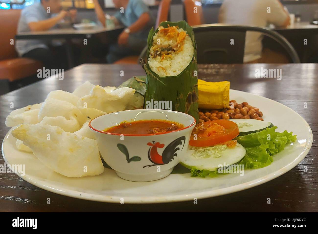 Nasi Bakar Grilled Rice, Traditional Food of Indonesia, Jakarta ...