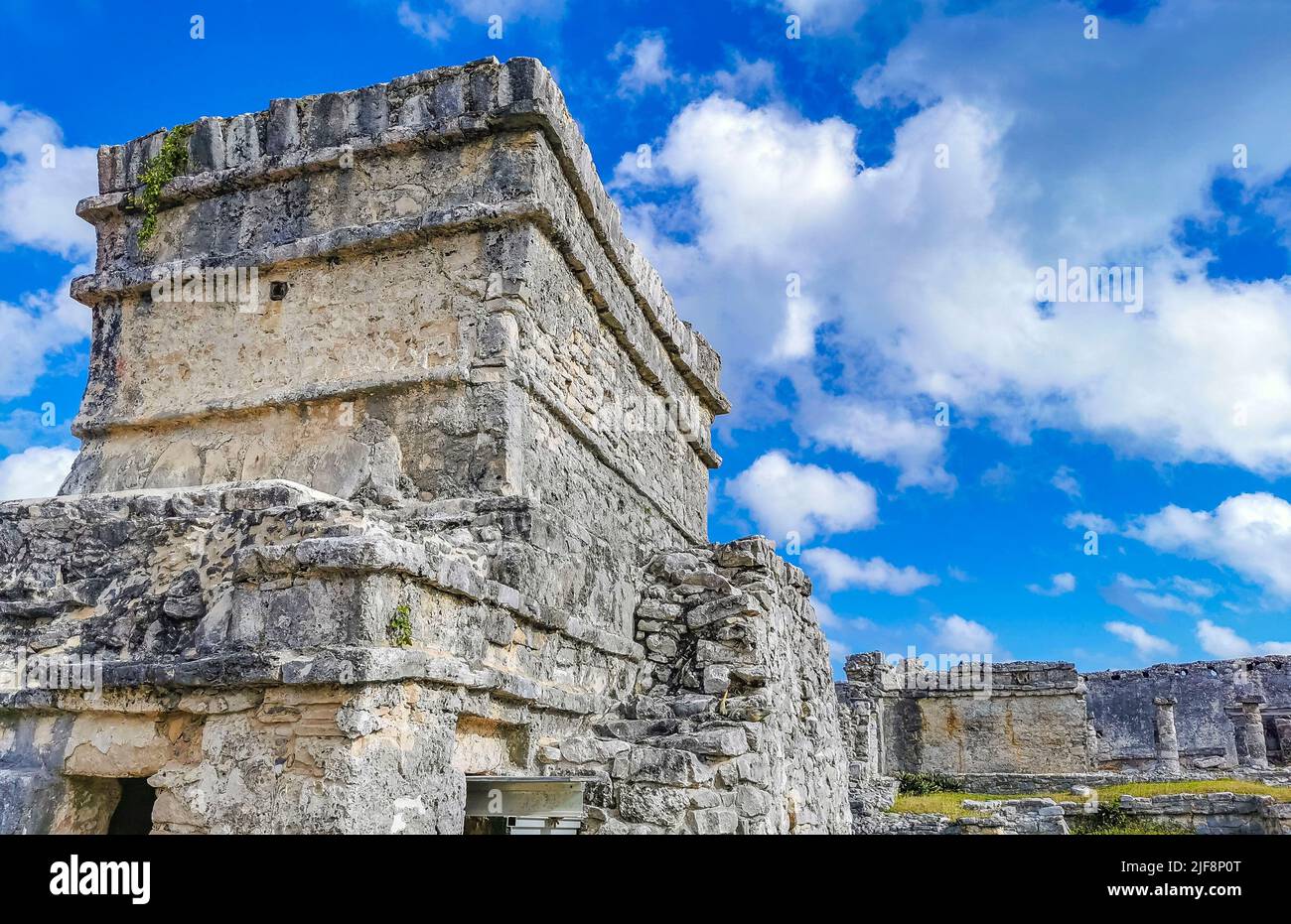 Ancient Tulum ruins Mayan site with temple ruins pyramids and artifacts ...