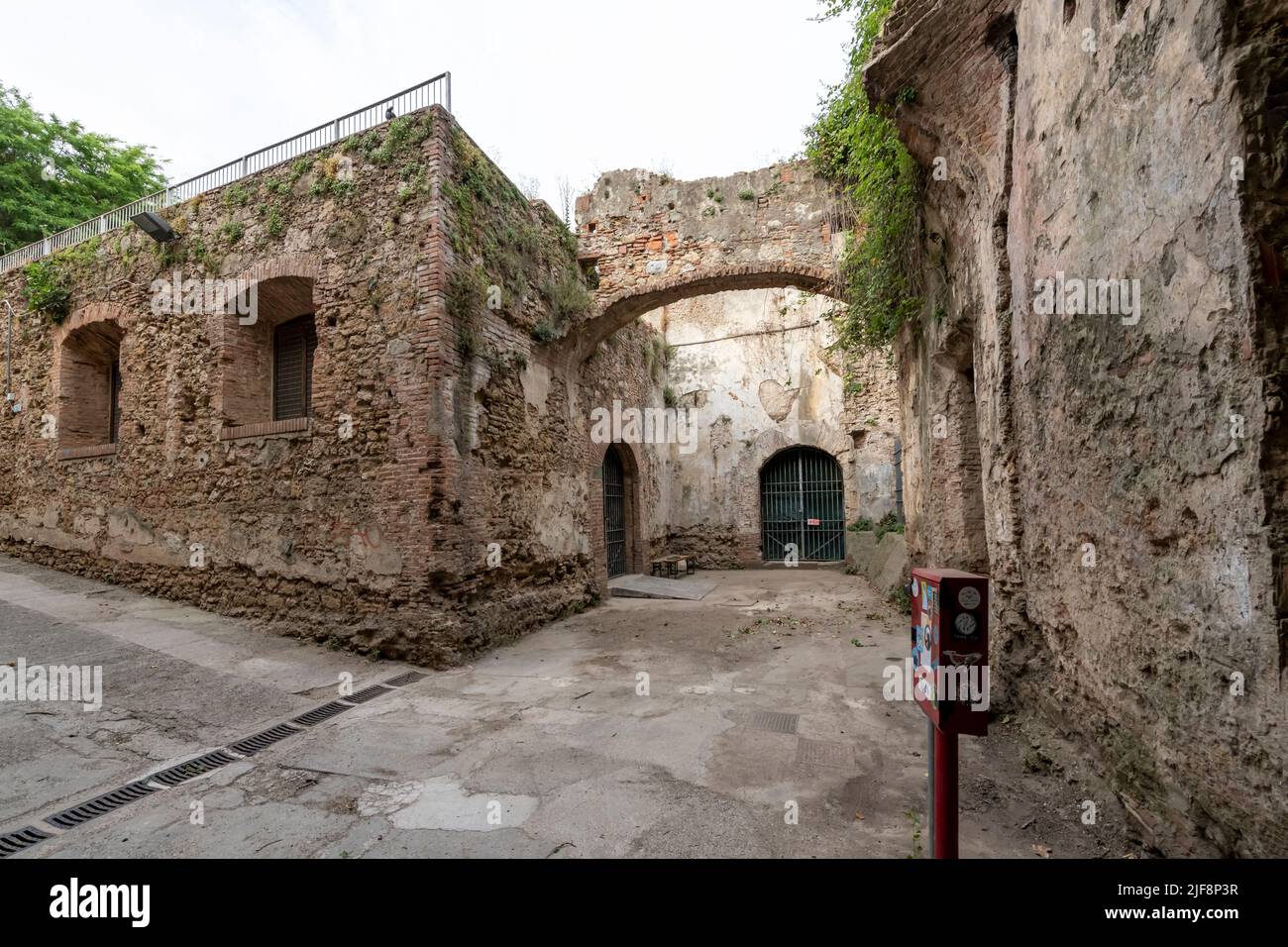 Inside the fortified walls of the historic New Fortress or Fortezza ...