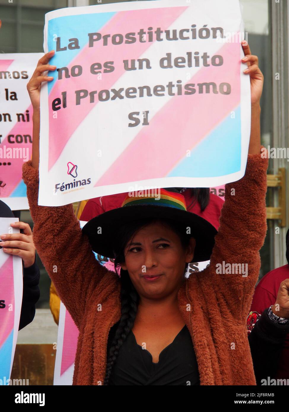 Lima, Peru. 30th June, 2022. Gahela Cari, activist and transgender ...
