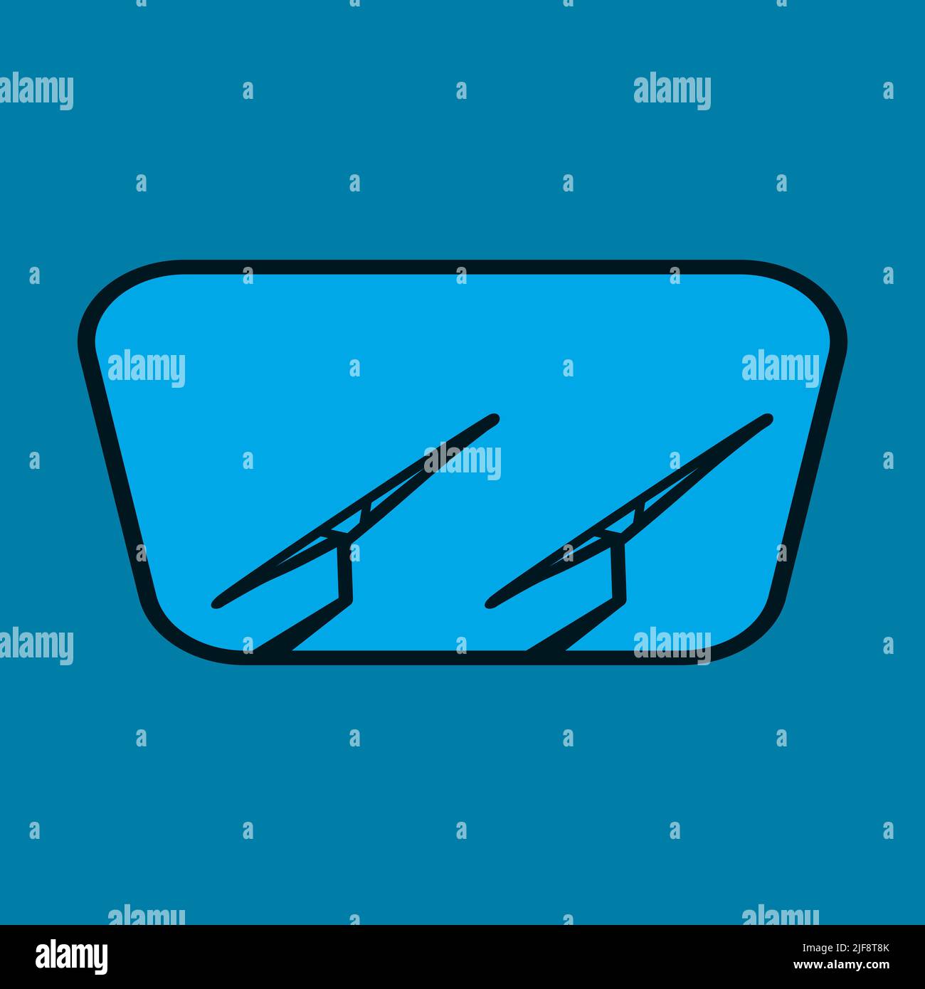 Check wiper wipers cleans the windshield. Car windscreen wipe glass ...