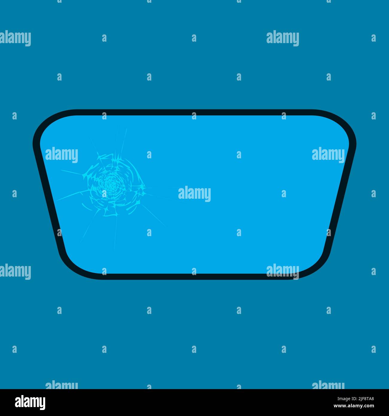 Smashed auto windshield Stock Vector Images - Alamy