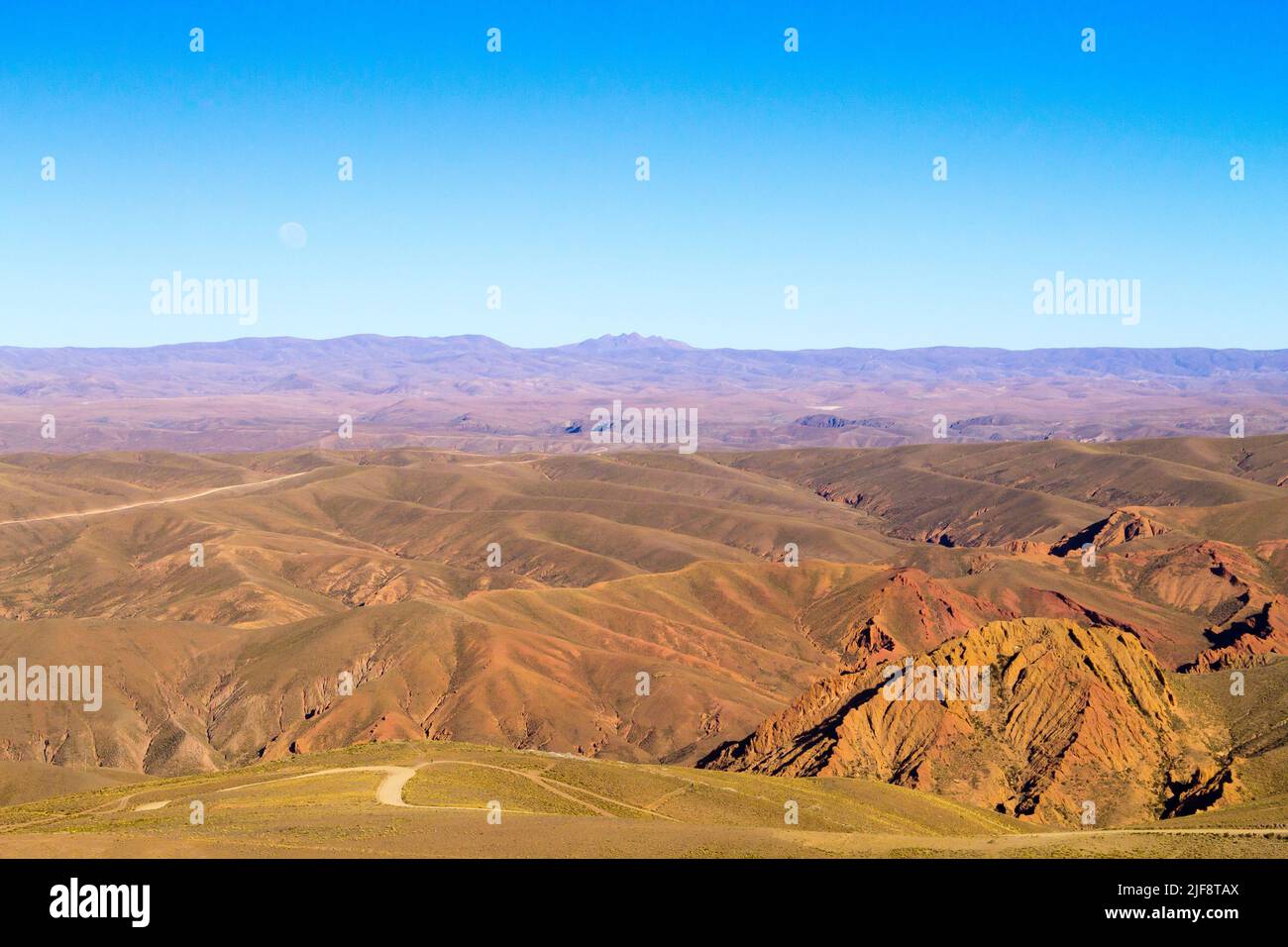Bolivian mountains landscape,Bolivia.Andean plateau view Stock Photo ...