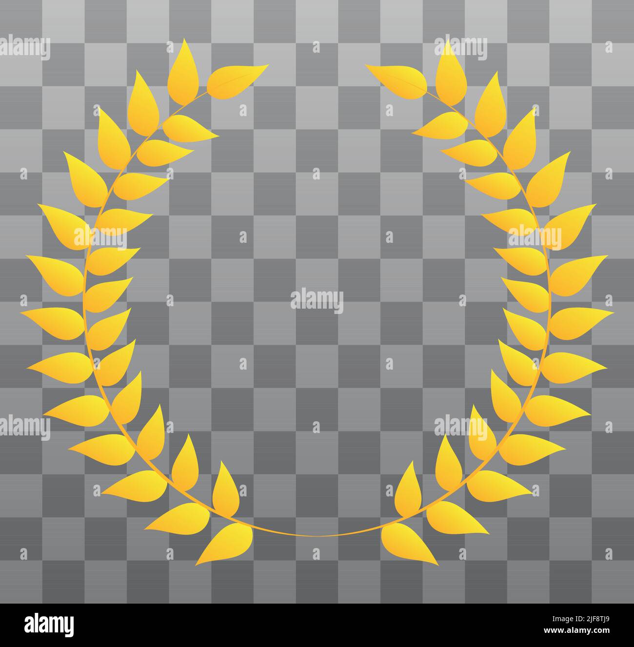 Vector gold laurel wreath. Laurel wreath with golden ribbon Stock Vector Image & Art - Alamy