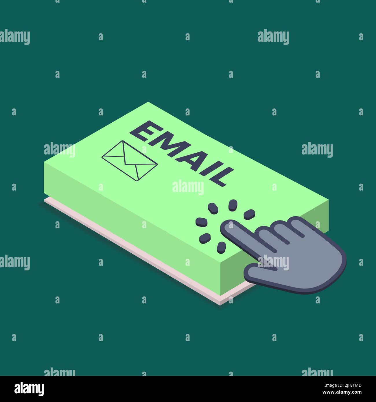 Email button on keyboard keys vector. Simple style Stock Vector Image ...