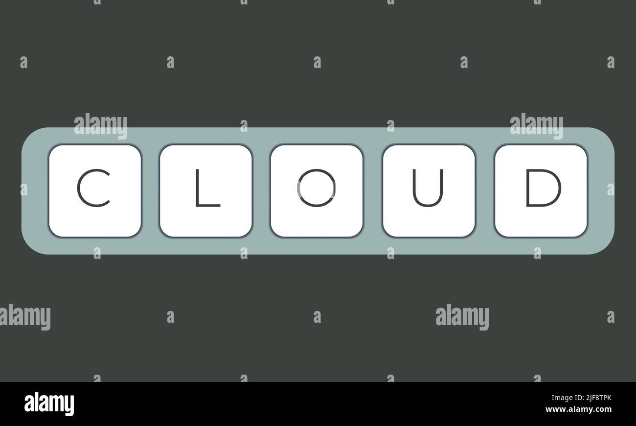 Computer keyboard key with key cloud. Keyboard keys icon button Stock Vector Image & Art - Alamy