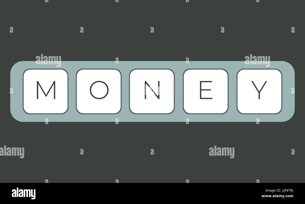 Computer keyboard word money Stock Vector Images - Alamy