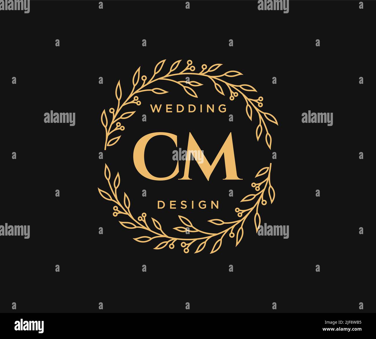 CM Initials letter Wedding monogram logos collection, hand drawn modern ...