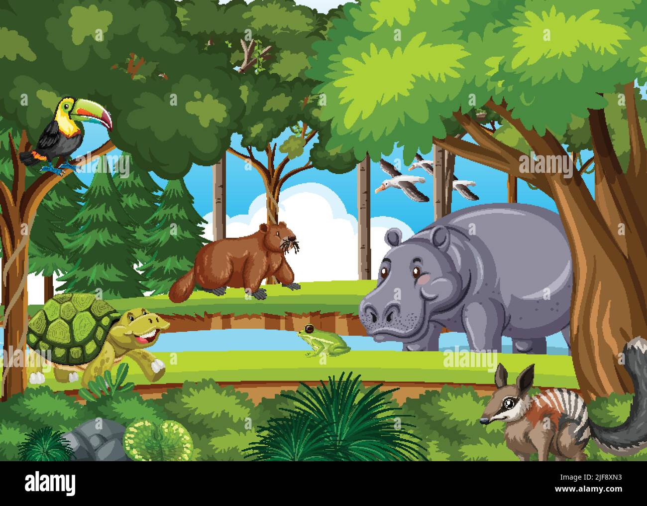 Landcape animals Stock Vector Images - Alamy