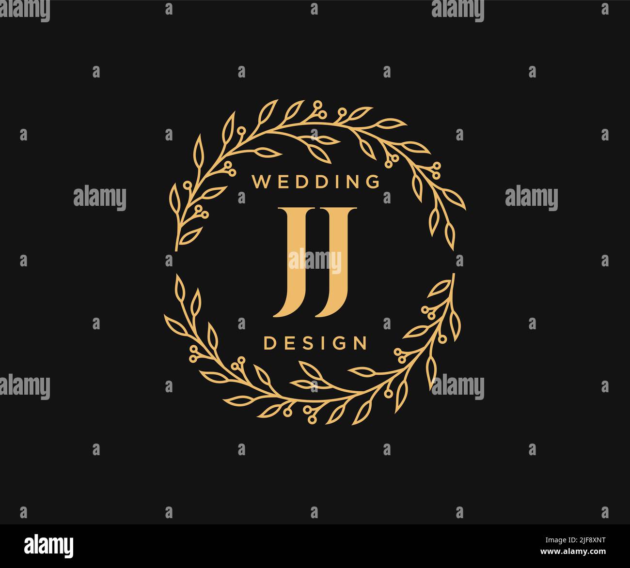 JJ Initials letter Wedding monogram logos collection, hand drawn modern ...