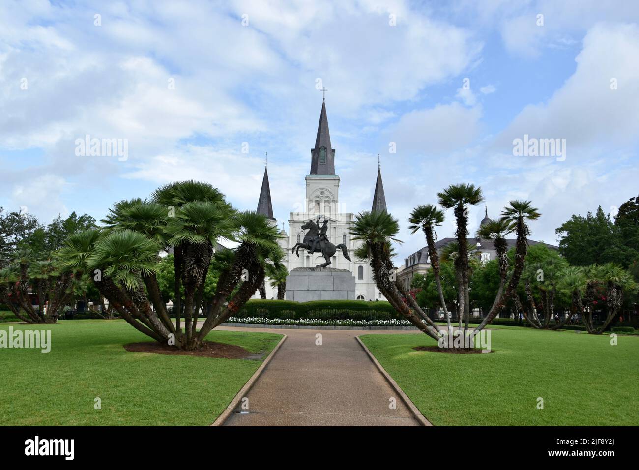 New Orlean's St. Louis Cathedral abutting Jackson Square in Louisiana's ...