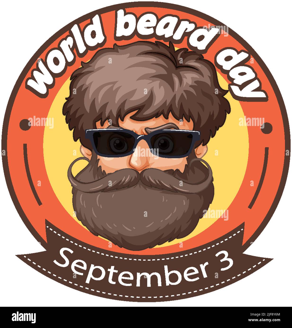 World Beard Day September 3 illustration Stock Vector Image & Art - Alamy