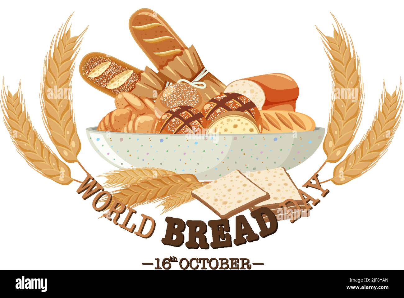 World bread day poster design illustration Stock Vector Image & Art - Alamy