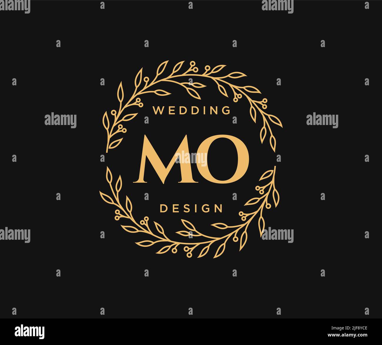 MO Initials letter Wedding monogram logos collection, hand drawn modern ...