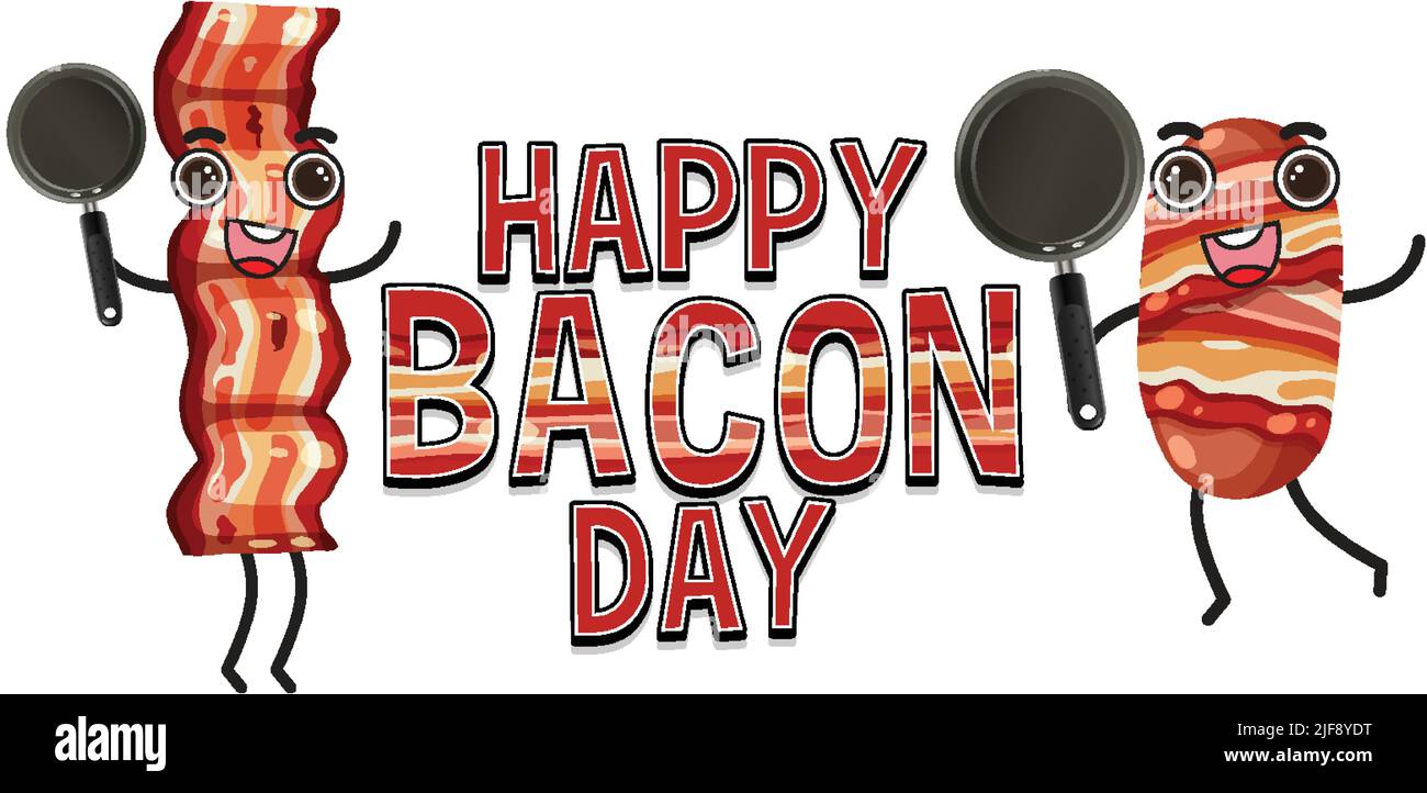 International bacon day poster template illustration Stock Vector Image ...
