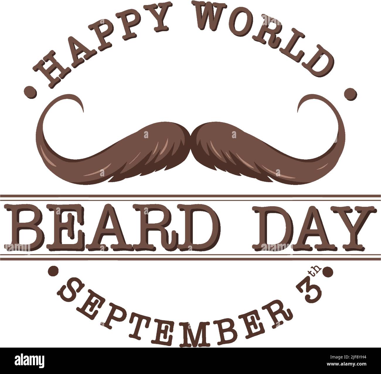 World Beard Day September 3 Banner illustration Stock Vector Image ...