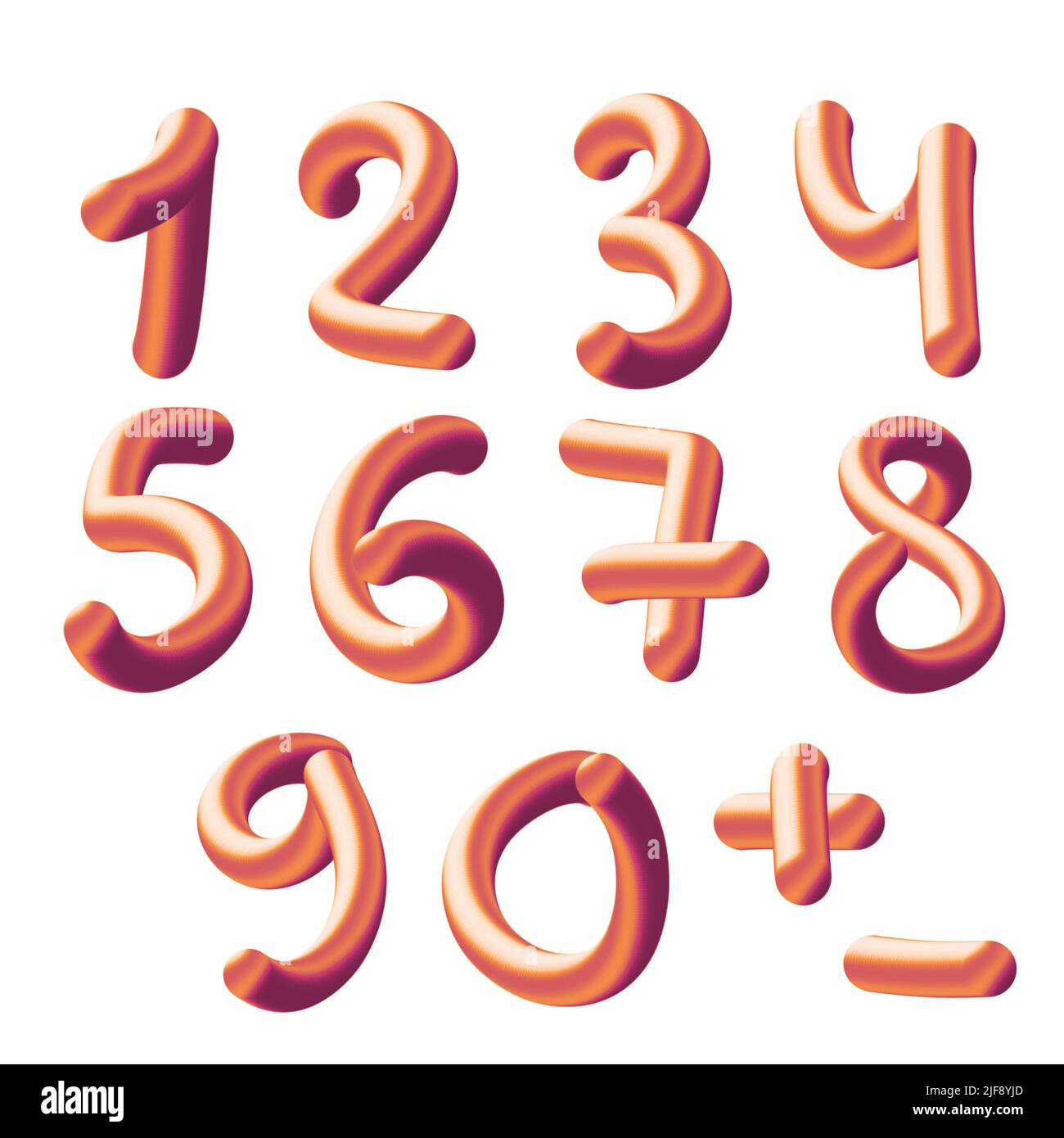 Number seven digit character hand hi-res stock photography and images ...