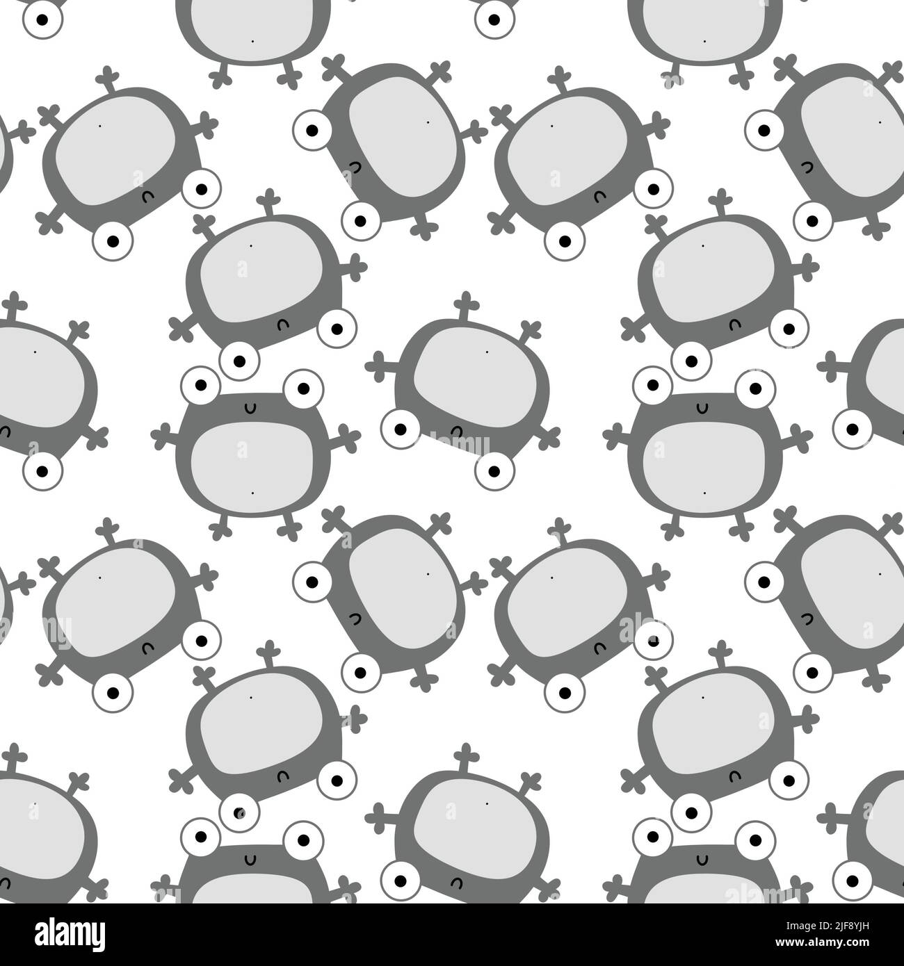 Cartoon seamless kawaii frogs pattern for kids and kindergarten and ...