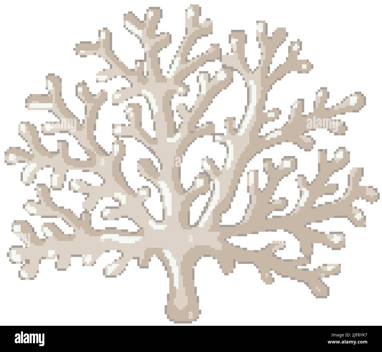 A simple coral on white background illustration Stock Vector Image ...