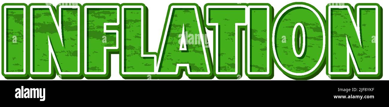 Inflation green font logo illustration Stock Vector Image & Art - Alamy