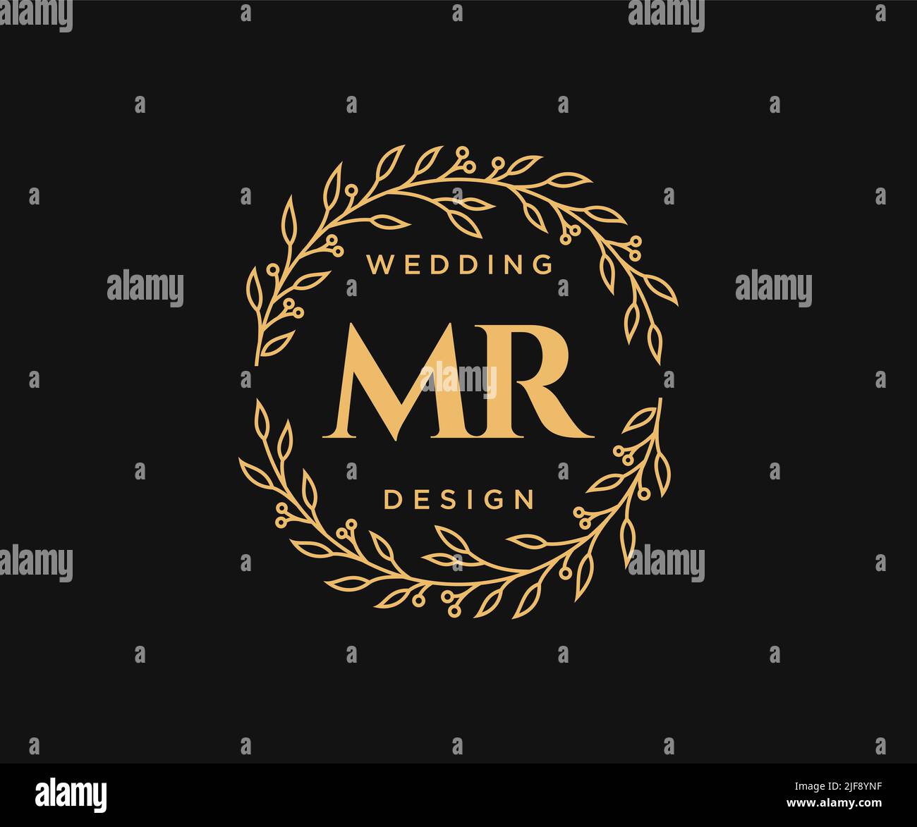 MR Initials letter Wedding monogram logos collection, hand drawn modern ...