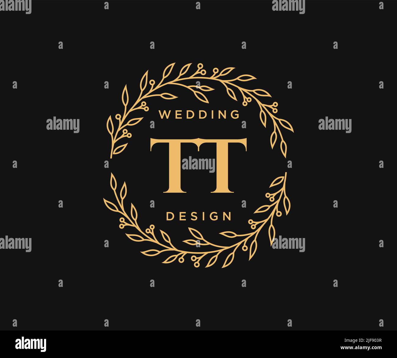 TT Initials letter Wedding monogram logos collection, hand drawn modern ...