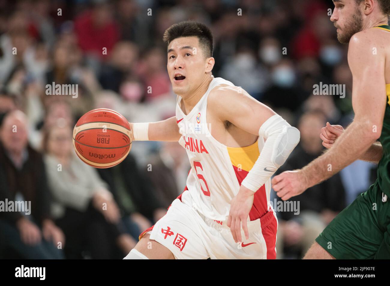 Ailun Guo of China Basketball team seen in action during the Window 3 ...