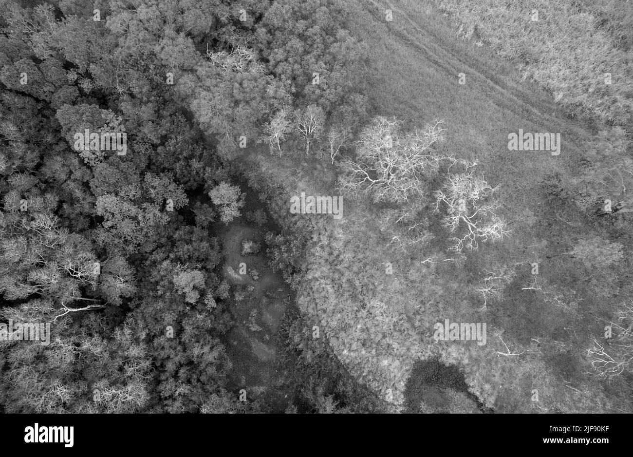 Aerial watercourse Black and White Stock Photos & Images - Alamy