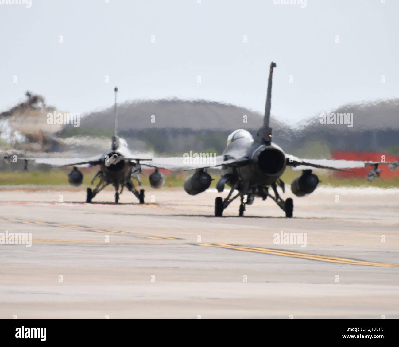 U.S. Air Force F-16's from the Air National Guard's 138th Fighter Wing ...