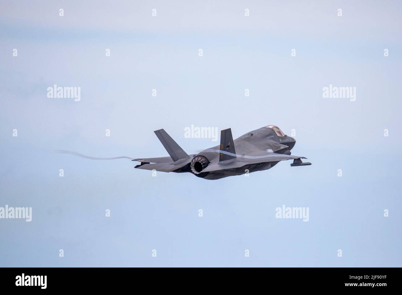 A U.S. Marine Corps F-35B Lightning II aircraft with Marine Fighter ...